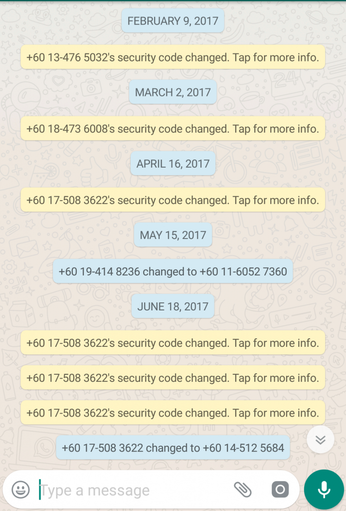 Apa Maksud "WhatsApp Security Code Has Changed"