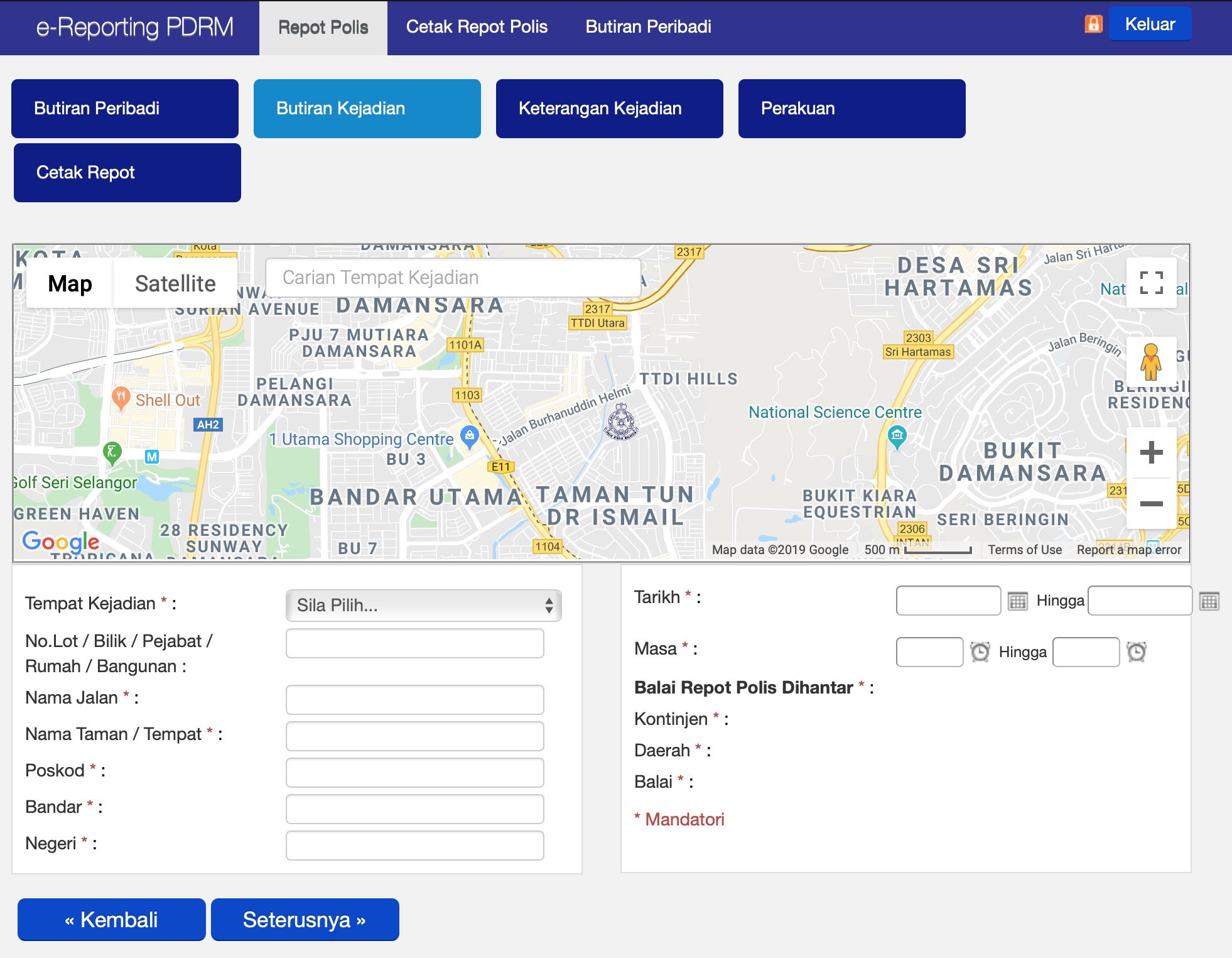 Cara Membuat Laporan Polis Melalui Atas Talian